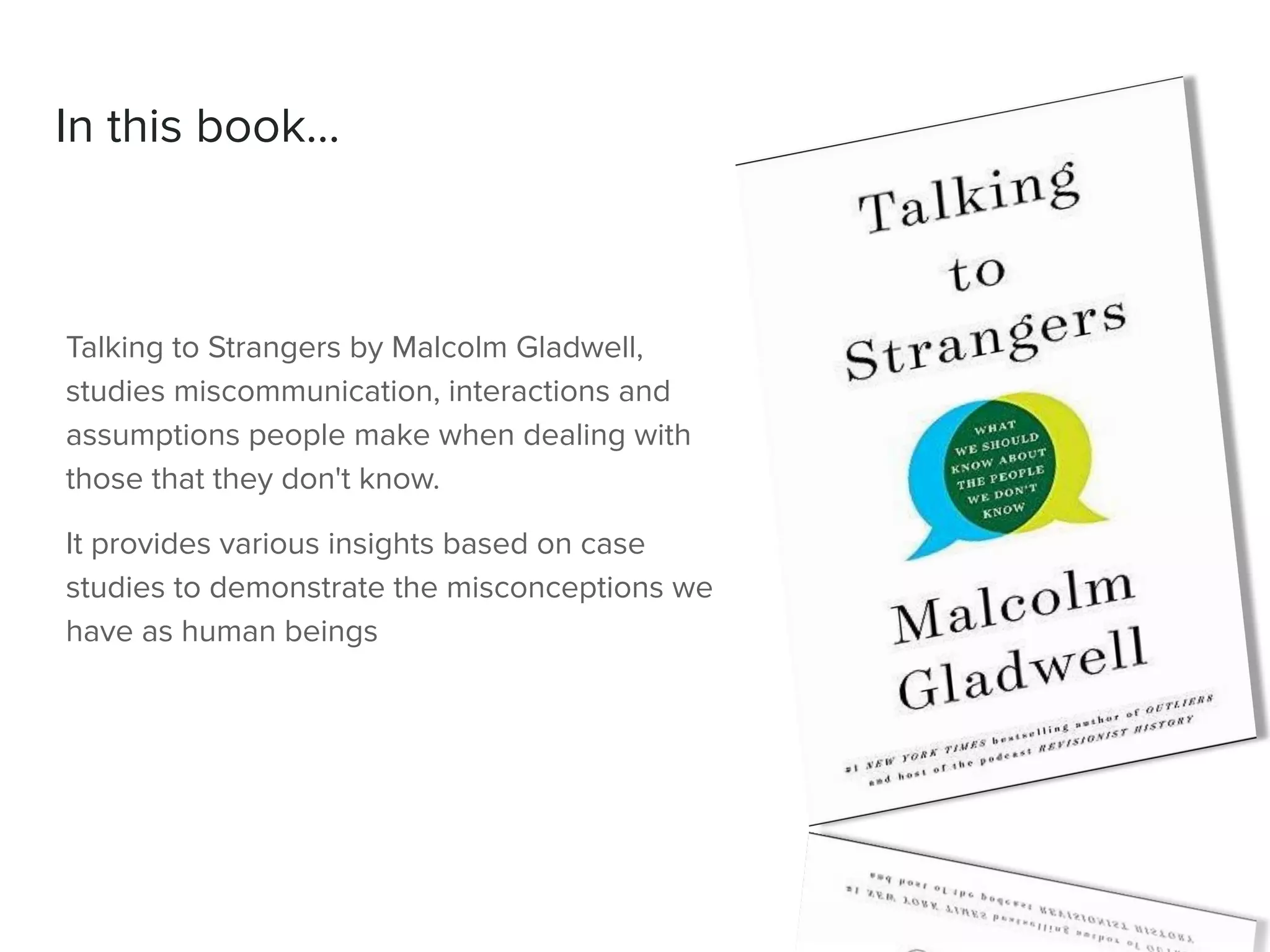 Perspective on talking to strangers by malcolm gladwell | PDF