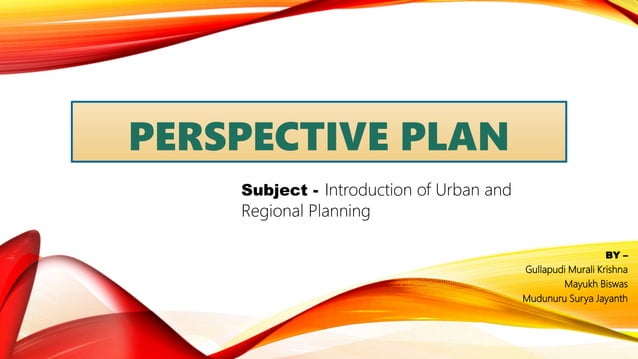 Perspective plan | PPTX | Developmental Sites | Real Estate