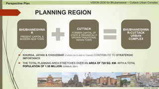 Perspective plan of bubaneshwar cuttack urban complex | PPTX