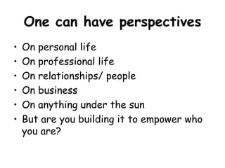 Perspectives | PPT