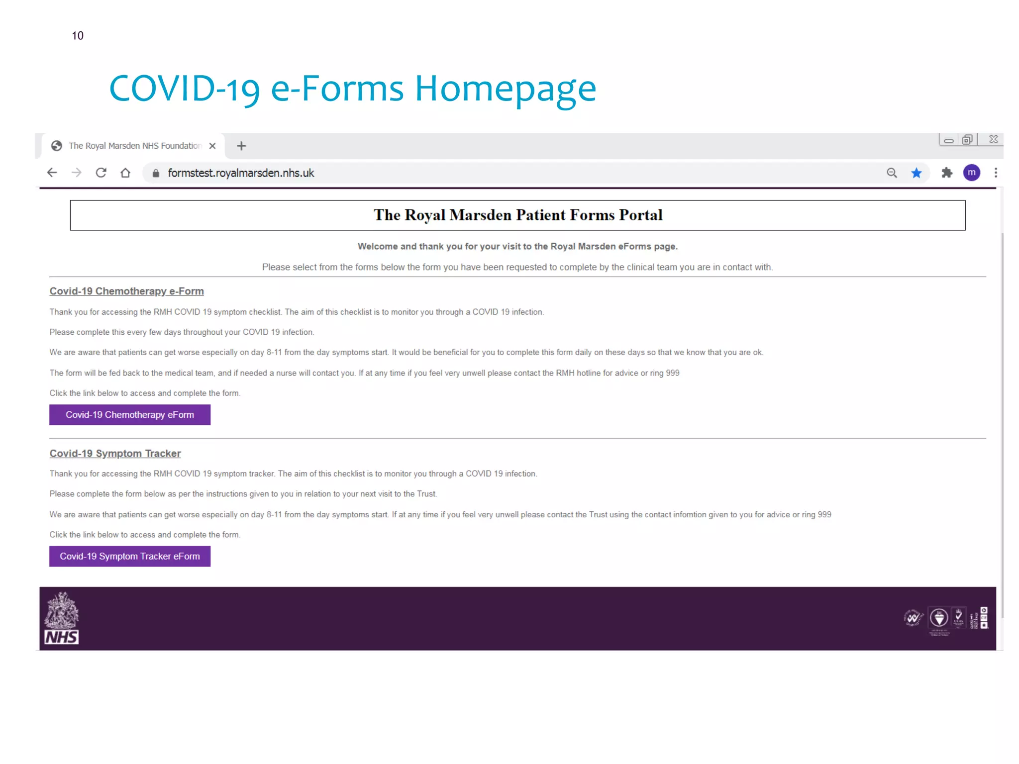 Perspectives from the NHS front line | PPT