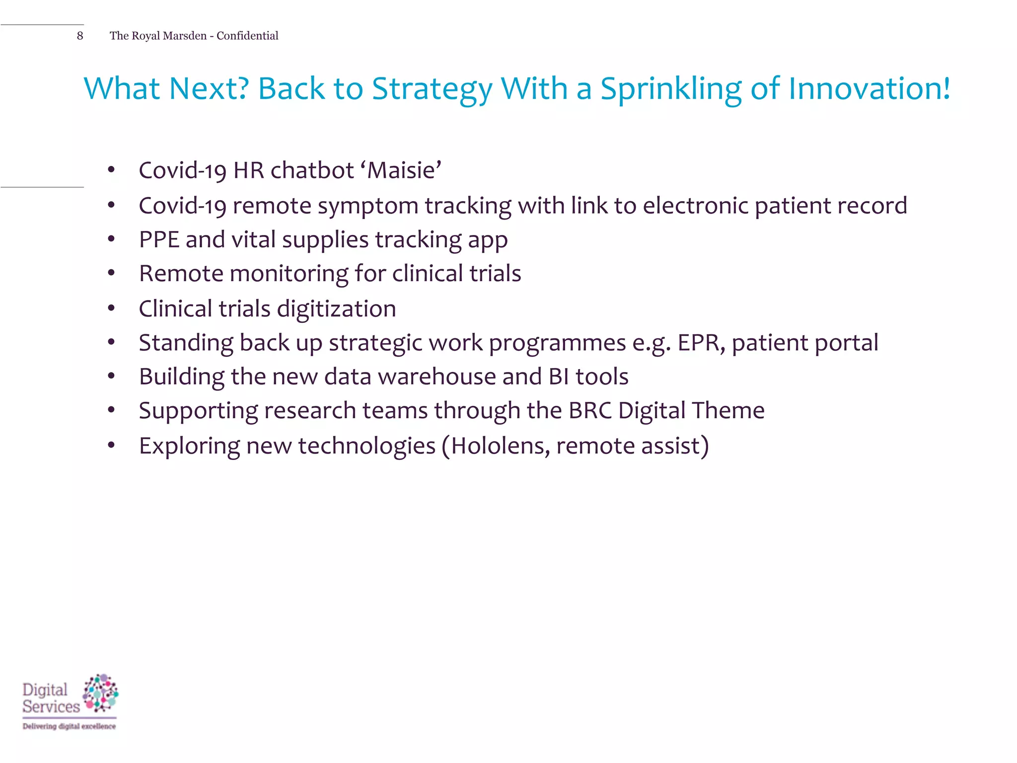 Perspectives from the NHS front line | PPT