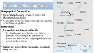 Huckleberry Finn Map Mississippi River