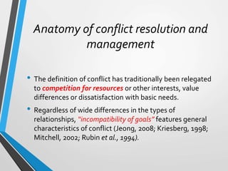 Perspectives on conflict-jeong-resume by fd | PPTX