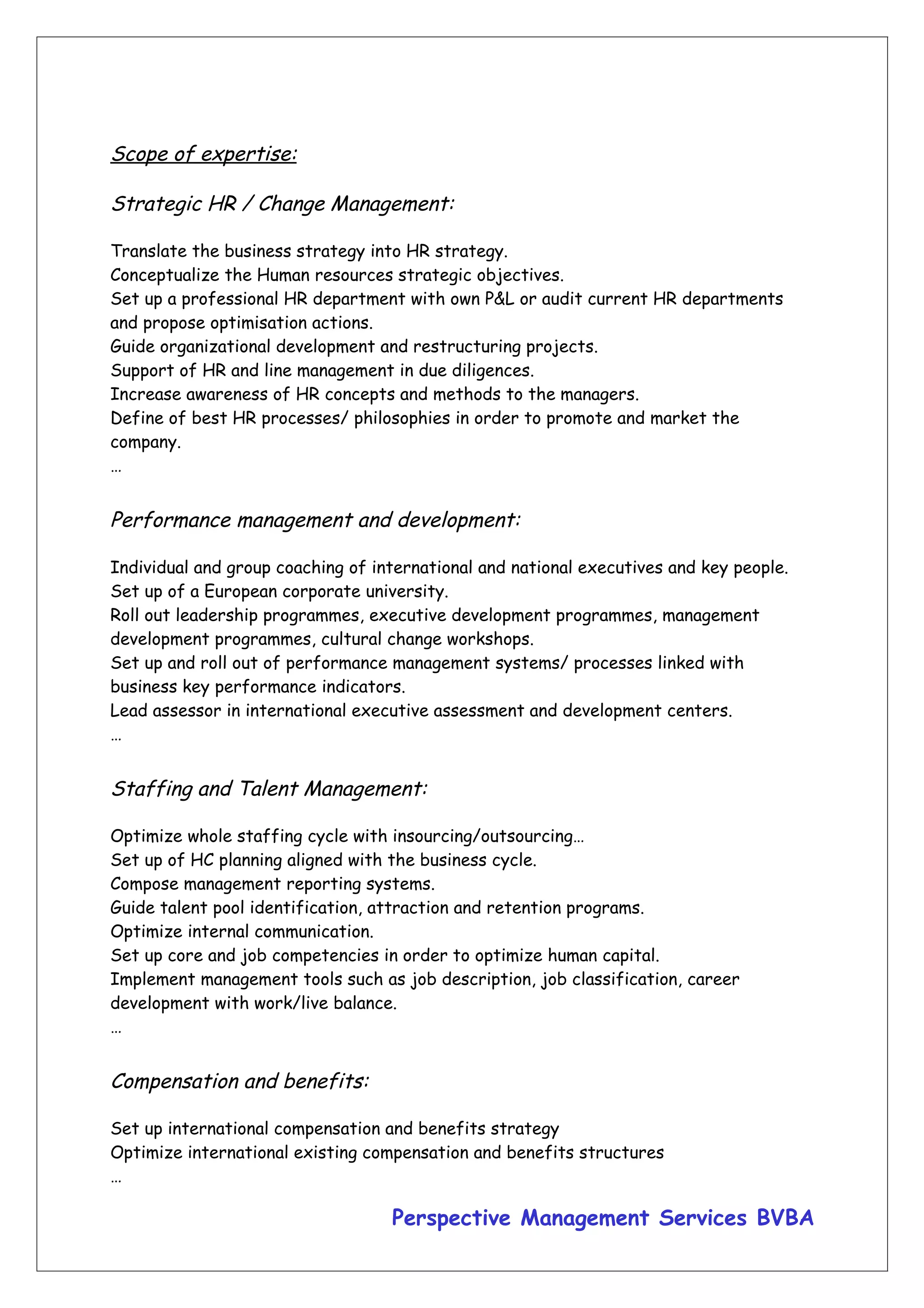 Perspective Services | DOC