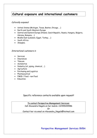 Perspective Services | DOC | Human Resources | Business