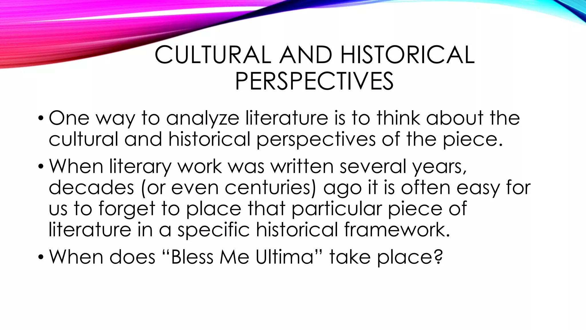 Perspectives in analyzing literarture | PPT