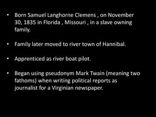 Perspectives in Huck Finn part 1 | PPT