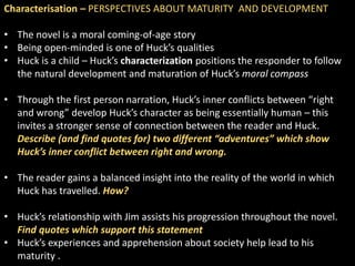 Perspectives in Huck Finn part 1 | PPTX