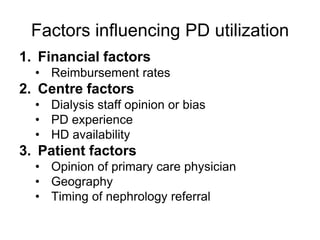 Perspectives in Peritoneal Dialysis | PPT