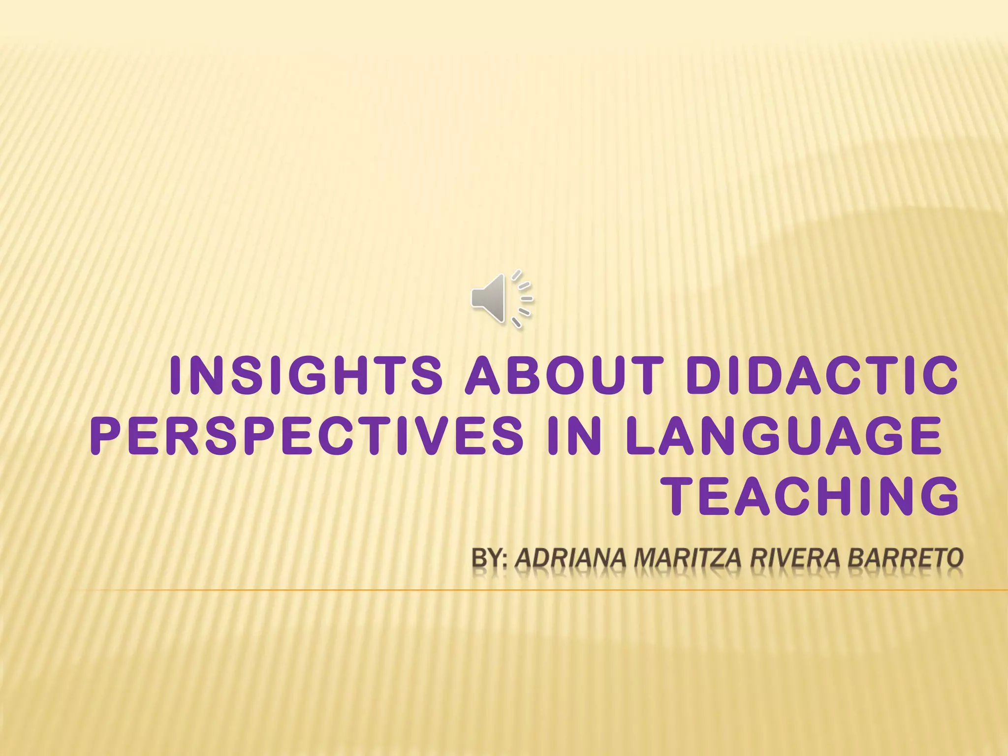 Perspectives in teaching | PPT