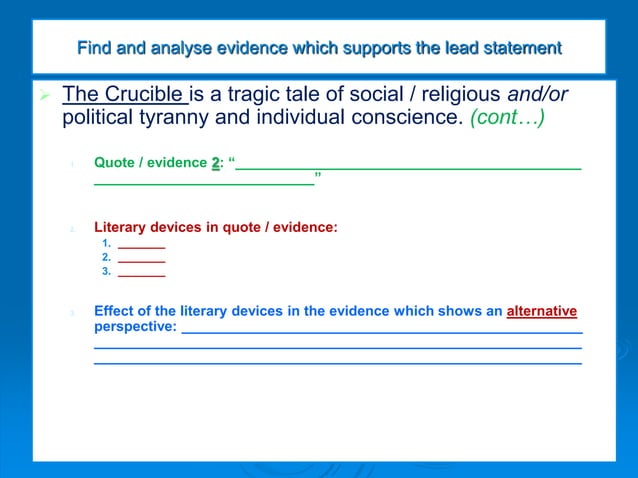 Perspectives in The Crucible | PPT