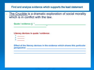 Perspectives in The Crucible | PPTX