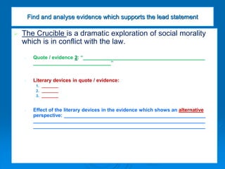 Perspectives in The Crucible | PPTX
