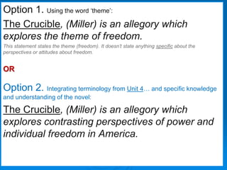 Perspectives in The Crucible | PPTX