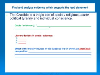 Perspectives in The Crucible | PPTX