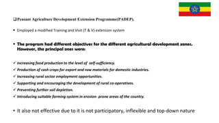 Historical Perspectives of agricultural extension and Research ...