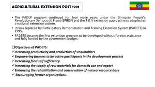 Historical Perspectives of agricultural extension and Research ...