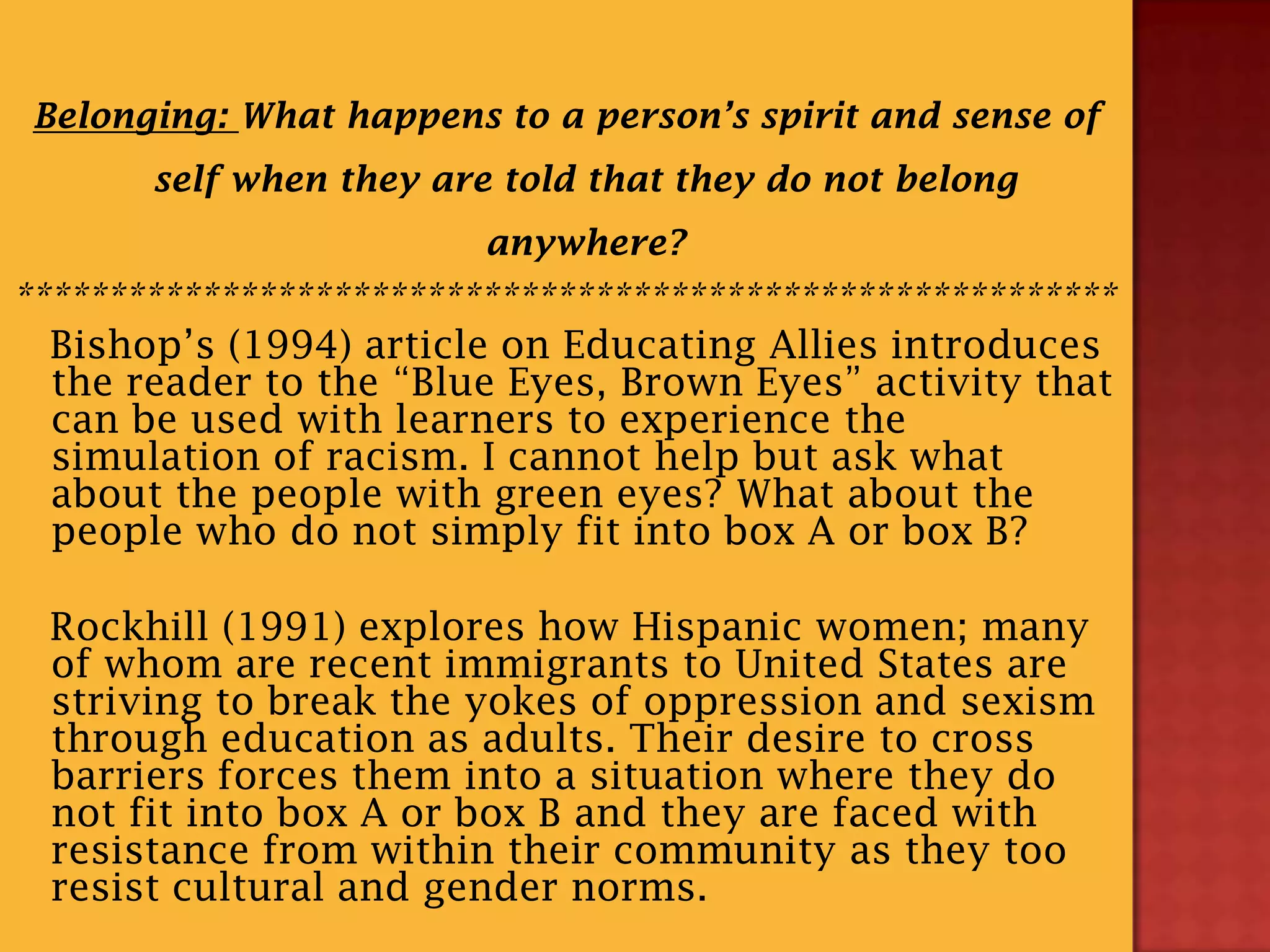 Perspectives of anti oppressive education in adult learning | PPTX
