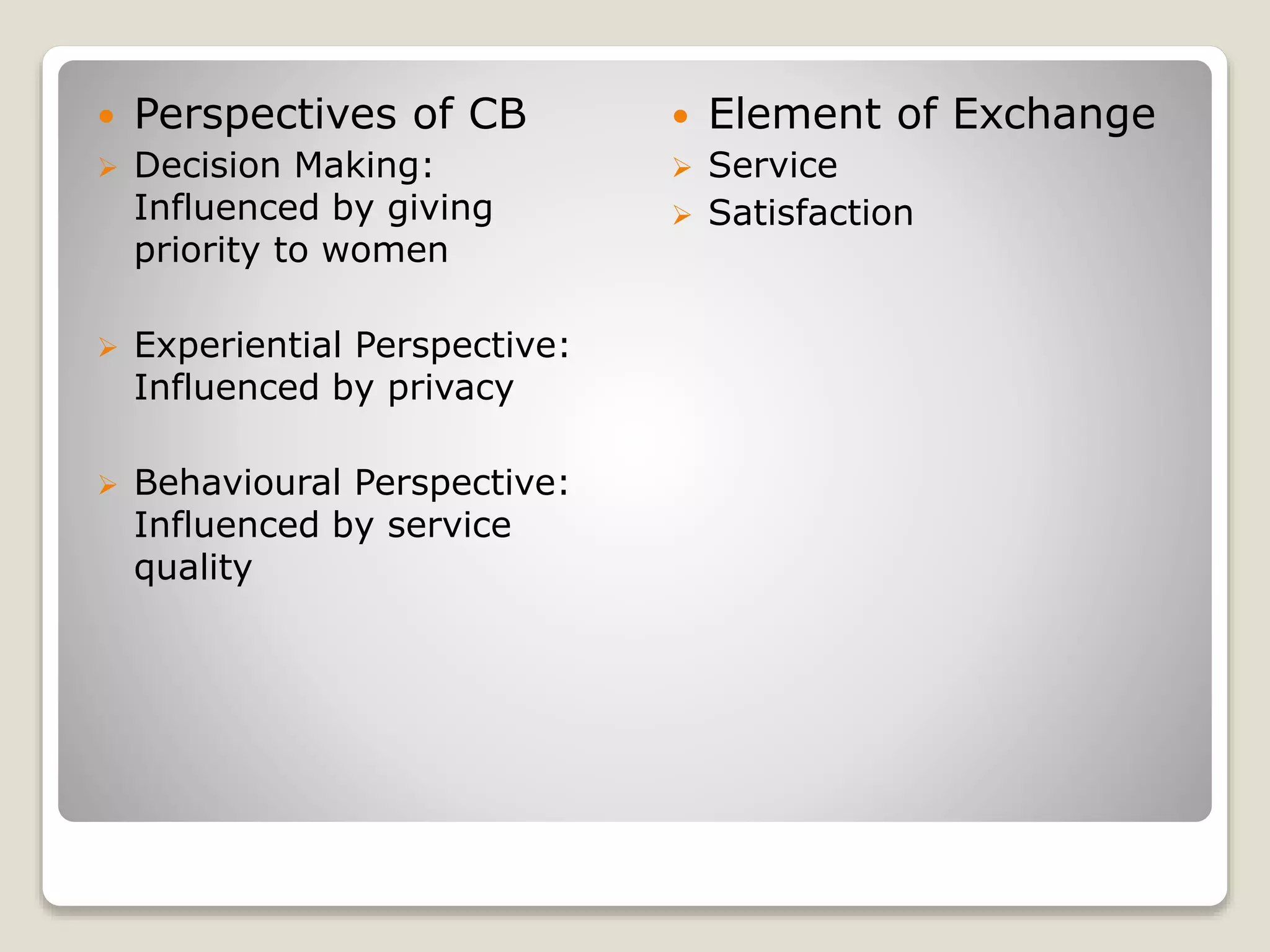 Perspectives of consumer behaviour | PPT