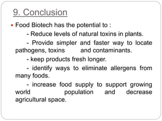 FOOD BIOTECHNOLOGY AND FOOD SAFETY.pptx