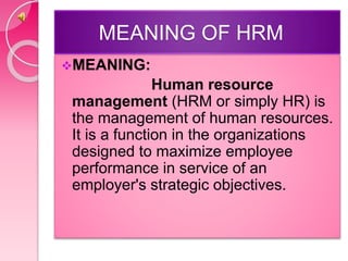 Perspectives of hrm | PPTX