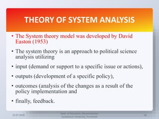 Perspectives of politics of education | PPTX