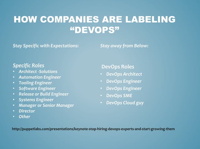 Building your All-Star DevOps Team – "Planning, Process and Partners" | PPT