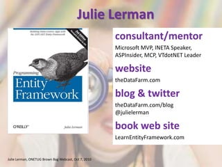 Perspectives on Entity Framework, Julie Lerman | PPTX