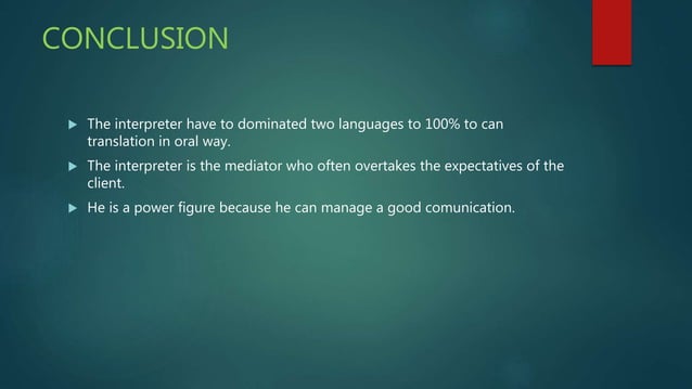 Perspectives on the role of interpreter | PPT