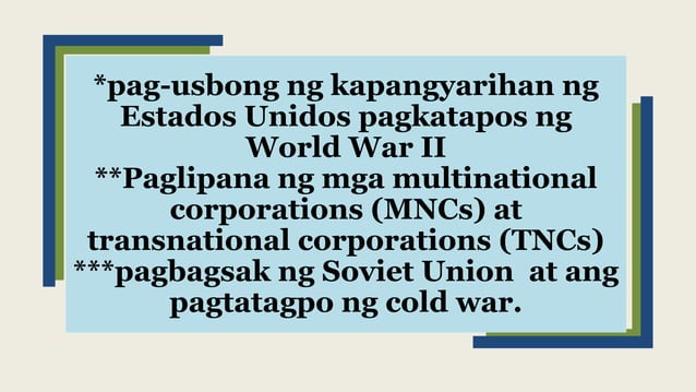 perspektibo at pananaw tungkol sa ng globalisasyon pptx | PPTX