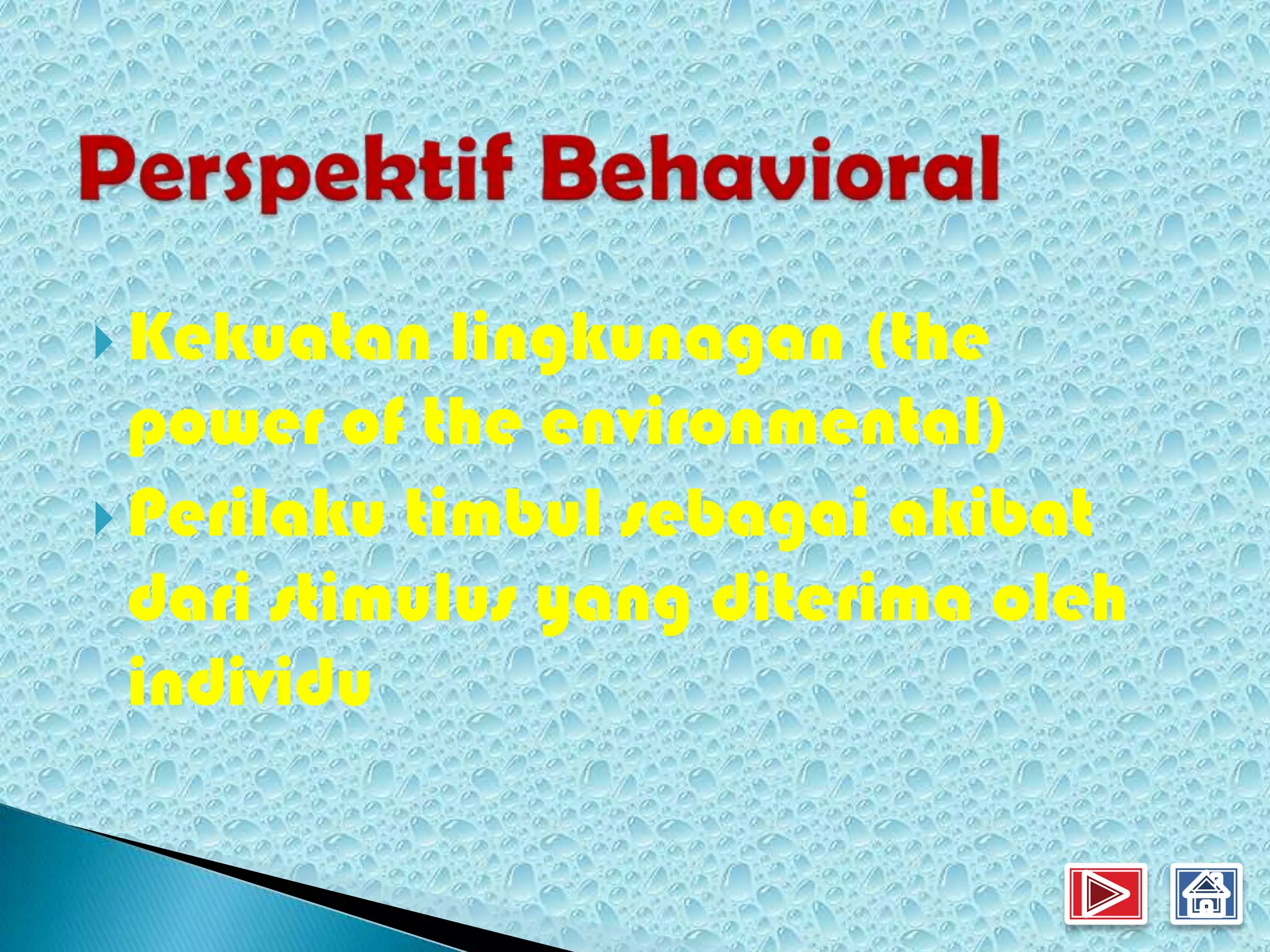 Perspektif behavioral | PPTX