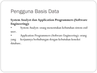 Perspektif database | PPT