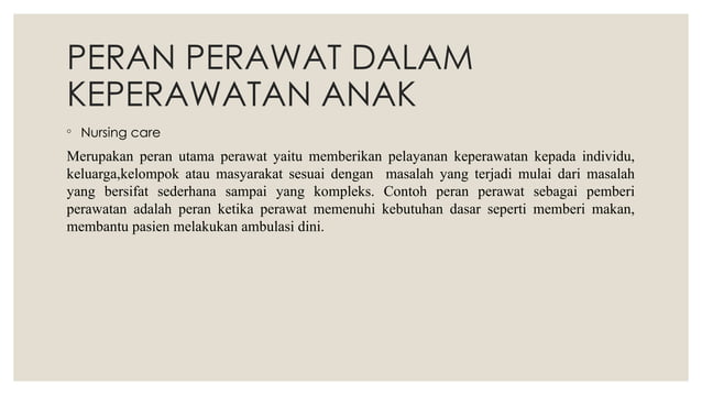 perspektif keperawatan anak. selamat pag | PPTX