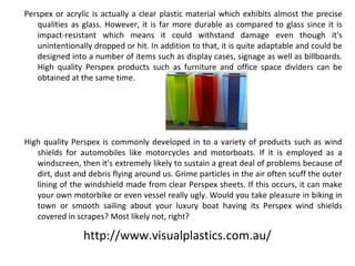 Perspex ppt | PPT