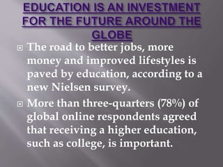 Education as An Investment: Economic Perspective | PPTX