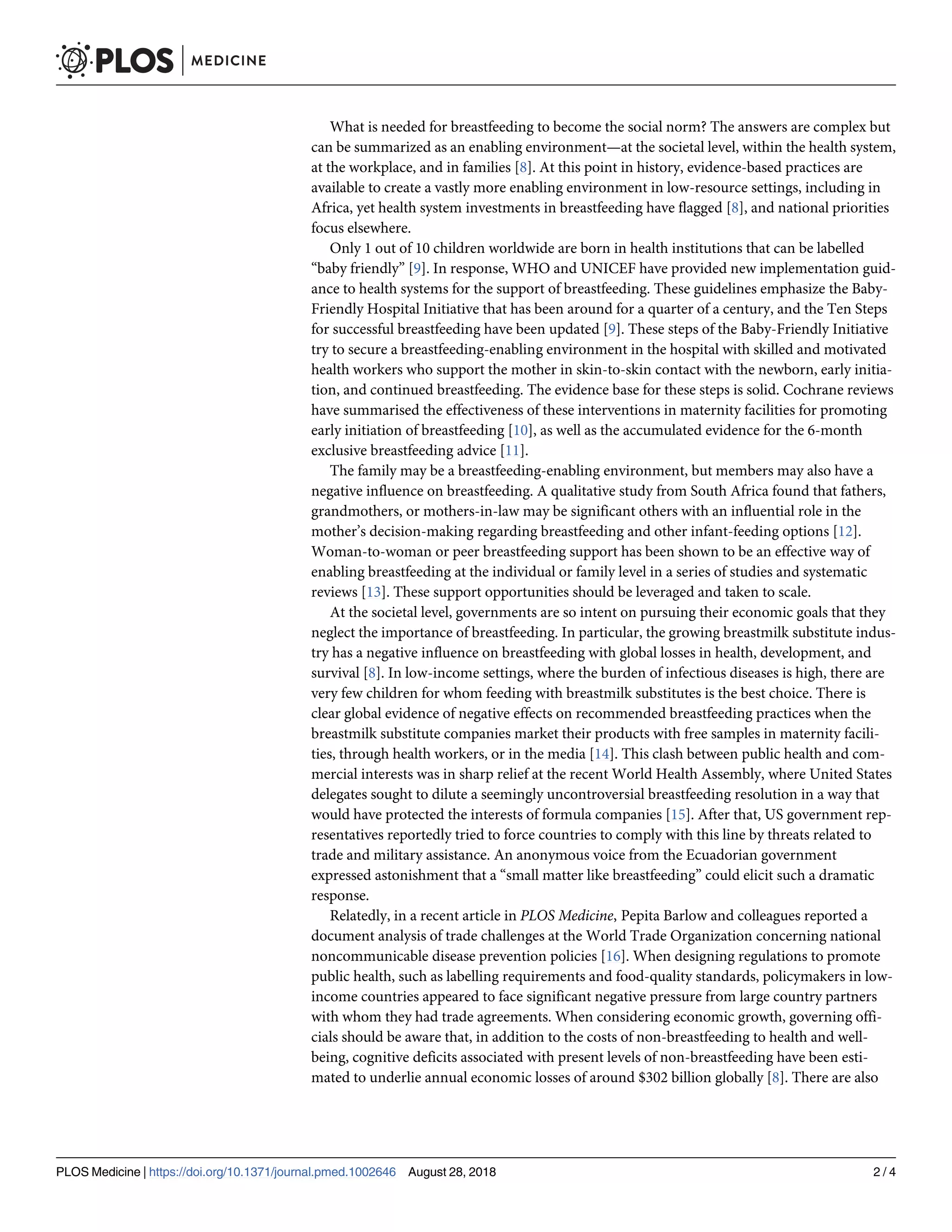 Persson ,Breastfeeding PLOS Med | PDF