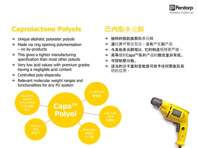 Perstorp Capa™ for Coatings Chinacoat 2013 | PDF | Chemistry | Science