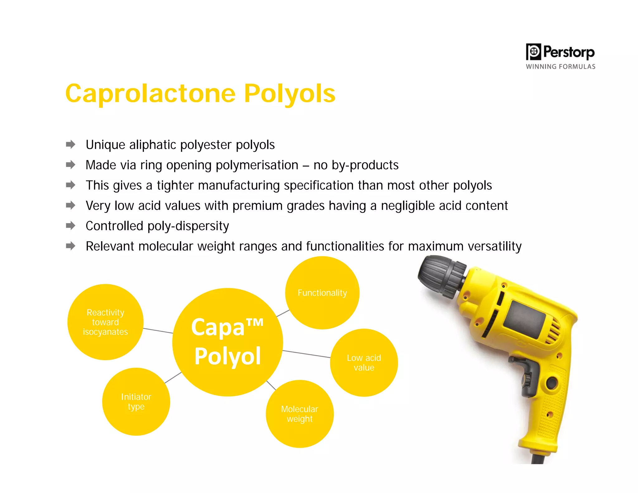 Perstorp Capa™ for Radcure Applications | PDF