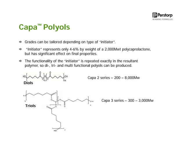 Perstorp Capa™ for Radcure Applications | PDF | Chemistry | Science