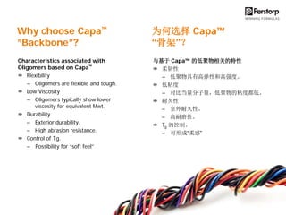 Perstorp Capa™ for Radiation Curing Chinacoat 2013 | PDF