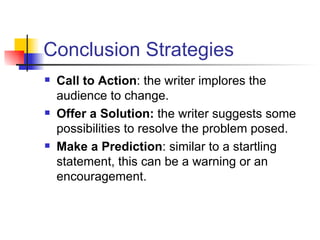 Persuasive Essay Conclusions -- OSPI | PPT | Homework and Study | Education