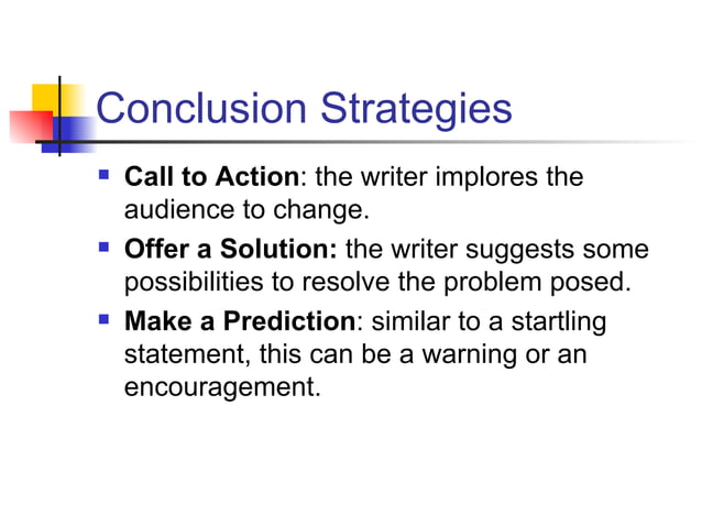 Persuasive Essay Conclusions -- OSPI | PPT | Homework and Study | Education