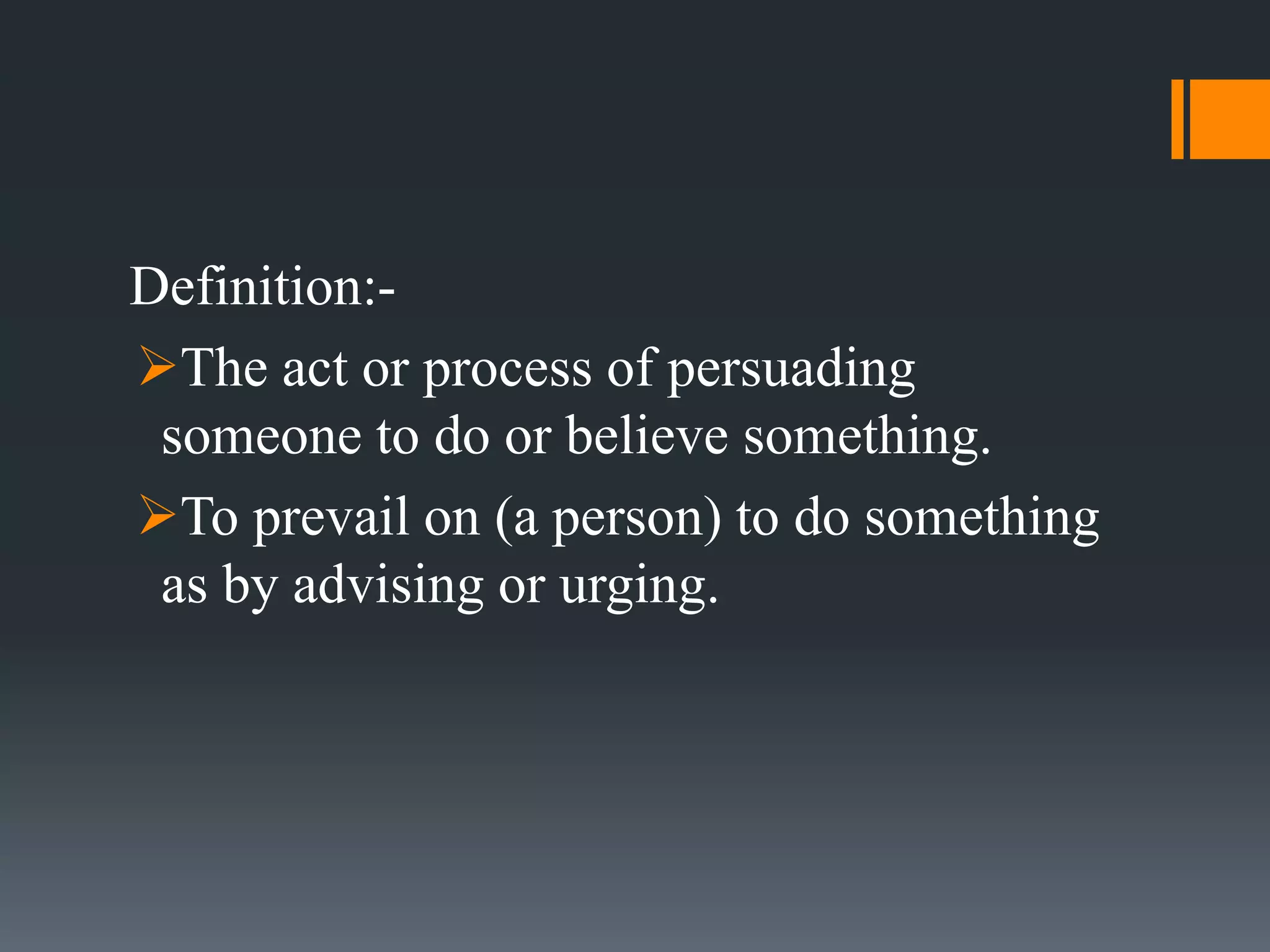 Persuading in interpersonal skills and communication skills | PPTX