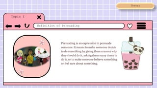 Expressing Persuading | PPTX