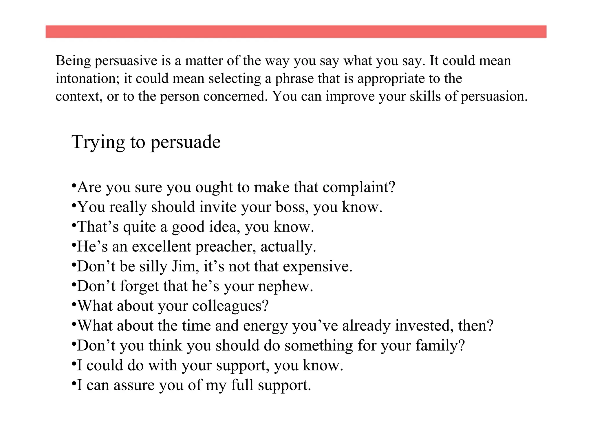 Persuading and convincing | PPT