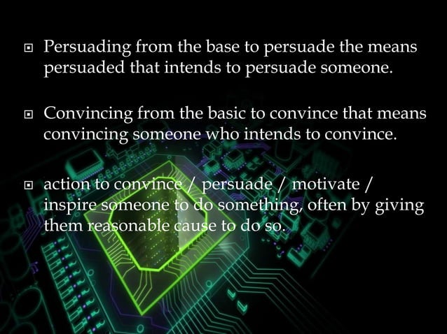 Persuading and convincing | PPTX