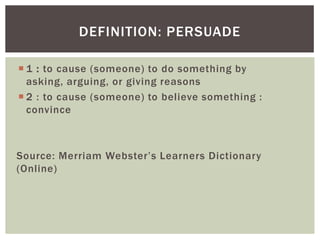 Persuading complaining etc | PPT