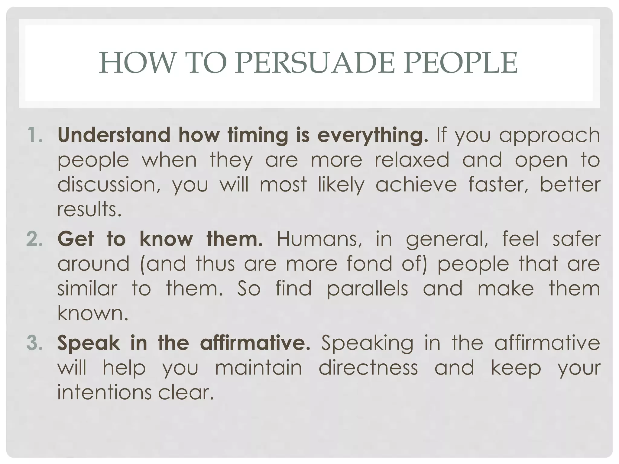 Persuading & encouraging | PPTX