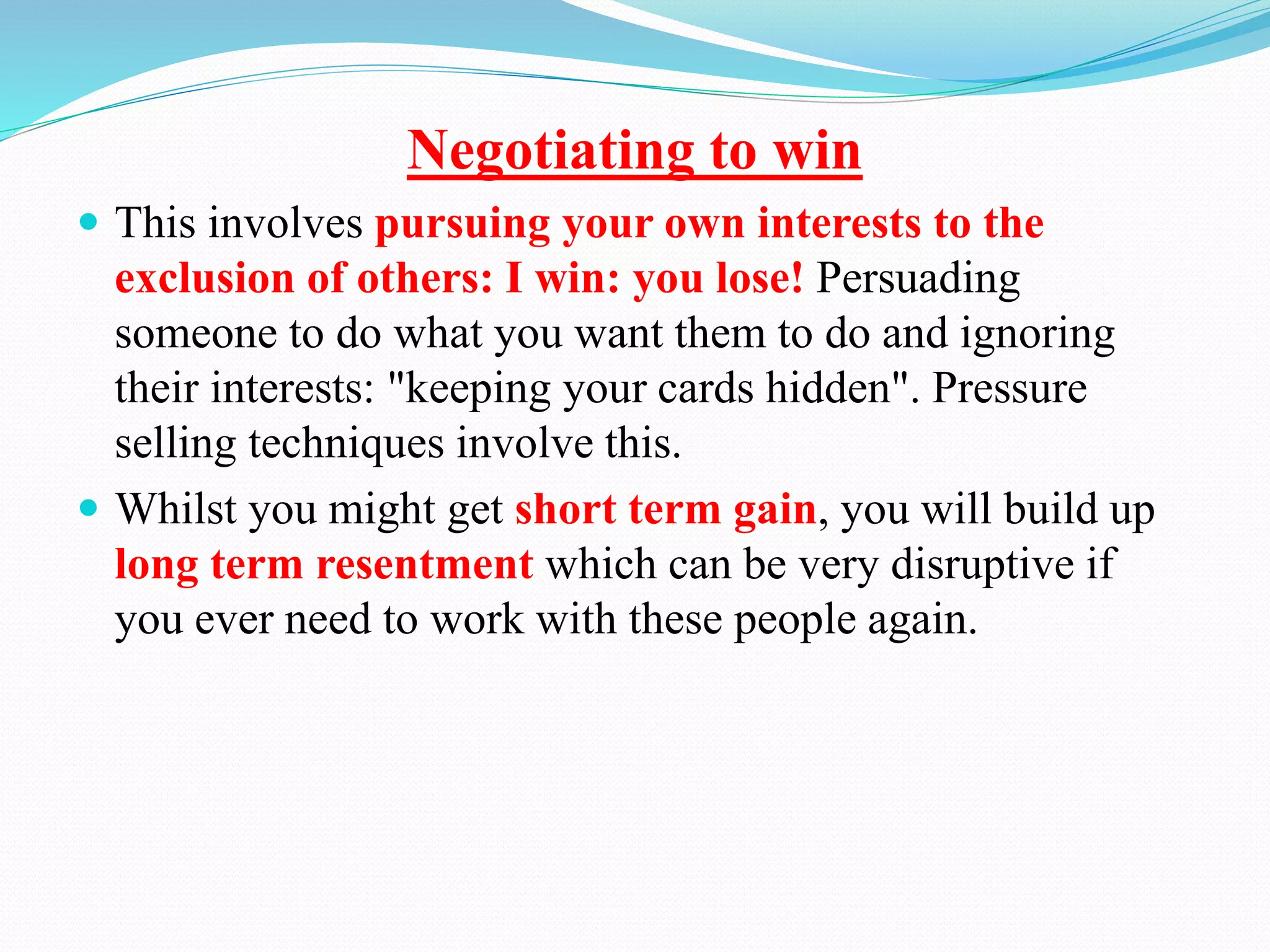 Persuading, influencing and negotiating skills | PPTX